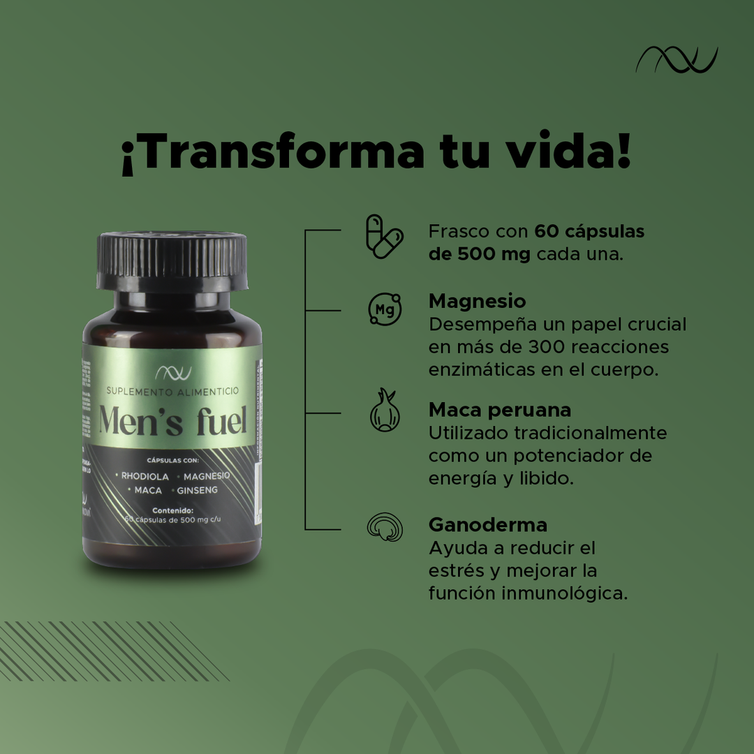 Cápsulas Mens Fuel – Nutrinova